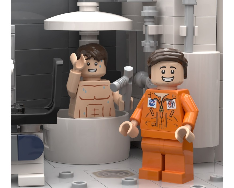 LEGO MOC Skylab Orbital Workshop - Crew Quarters cutaway diorama by ...