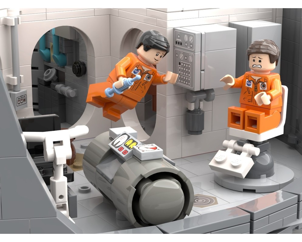 LEGO MOC Skylab Orbital Workshop - Crew Quarters cutaway diorama by ...