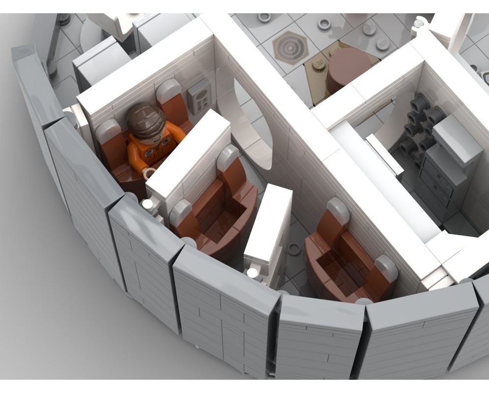 LEGO MOC Skylab Orbital Workshop - Crew Quarters cutaway diorama by ...