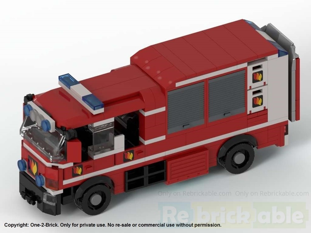 LEGO MOC Fire Equipment Truck - Red/White Edition by ONE-2-BRICK ...