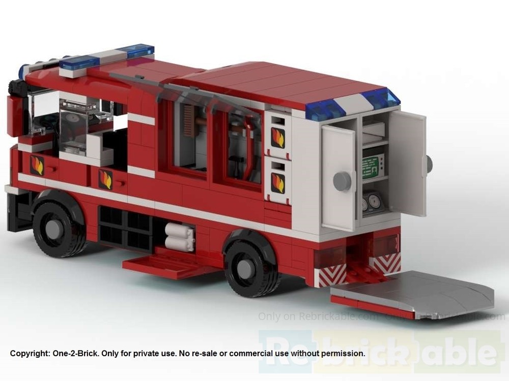 LEGO MOC Fire Equipment Truck - Red/White Edition by ONE-2-BRICK ...