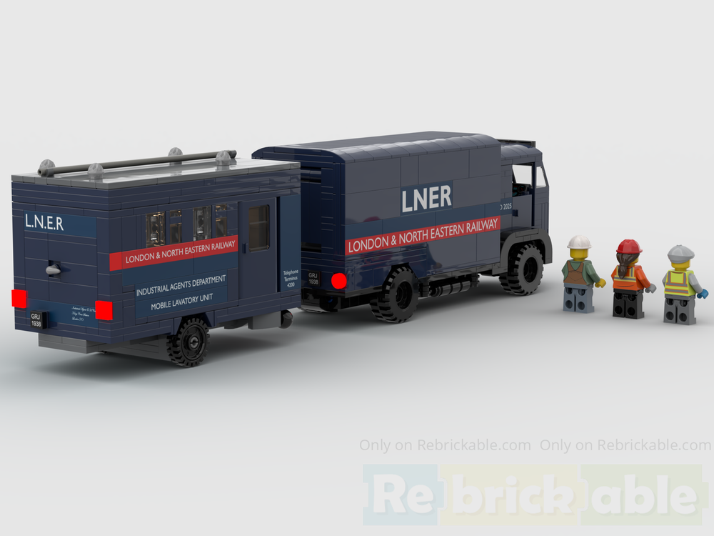 LEGO MOC Remote Control LNER Maintenance Van and LNER Mobile Lavatory ...