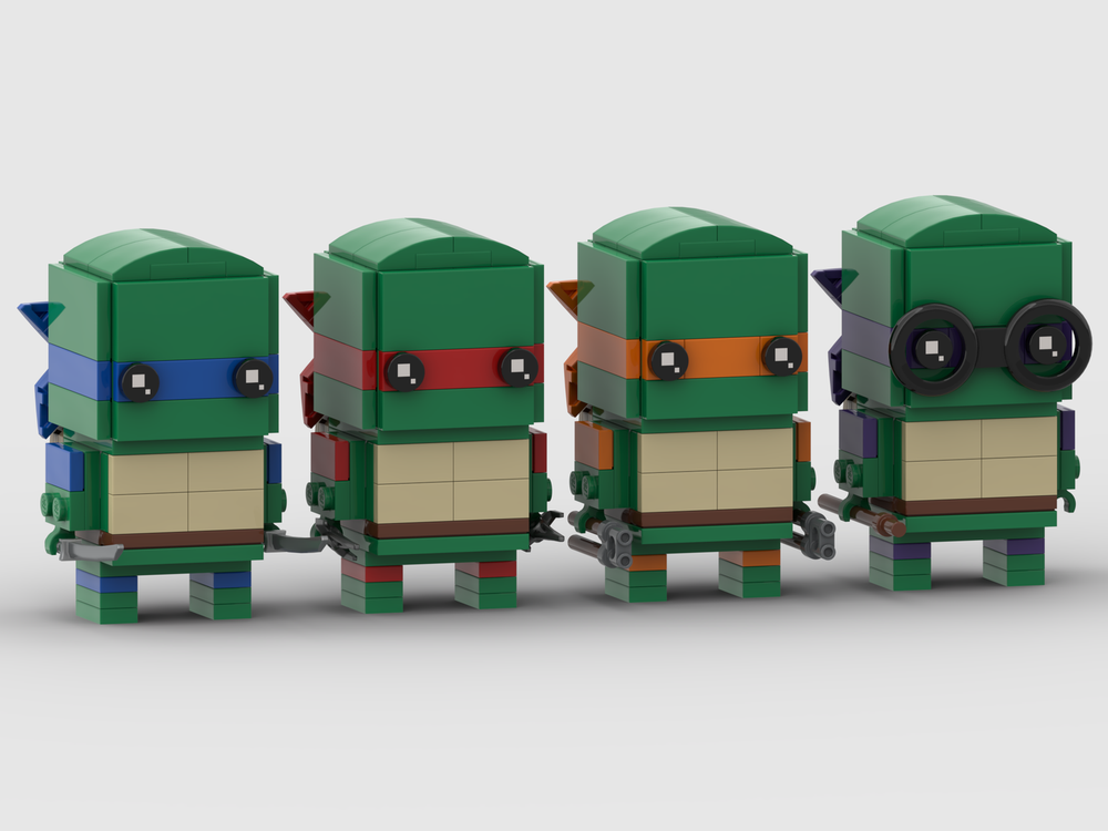 LEGO MOC All TMNT BrickHeadz by thrulego | Rebrickable - Build with LEGO