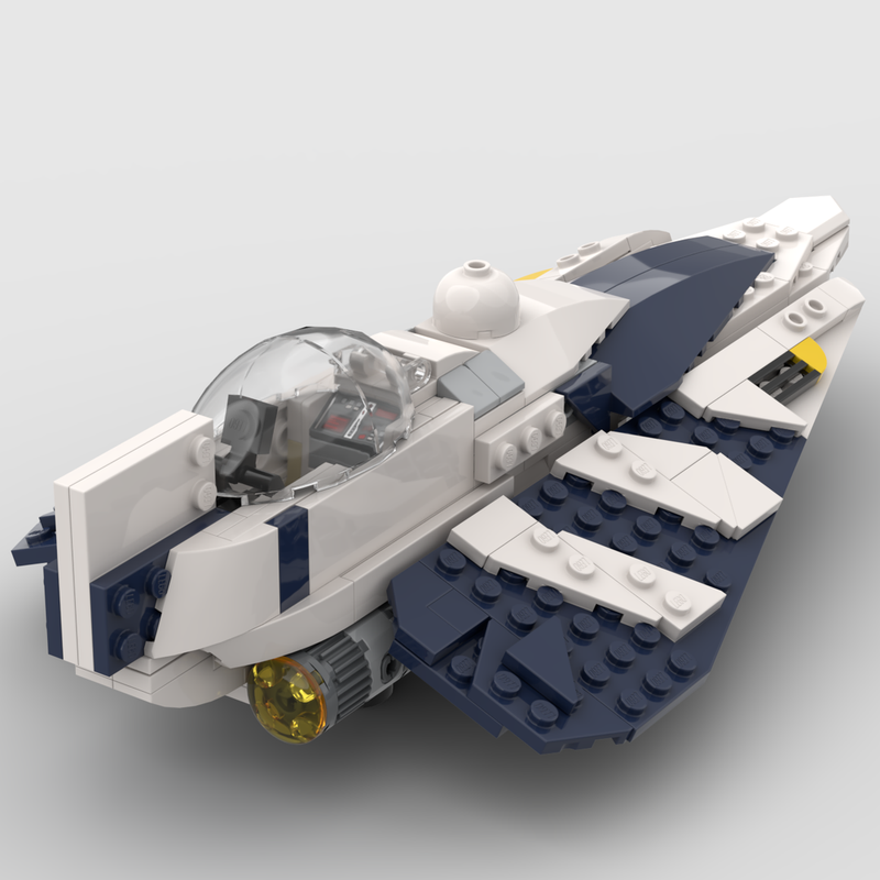 LEGO MOC-222359 Plo Koon's Starfighter (75333 + 31160 Alternate Build ...