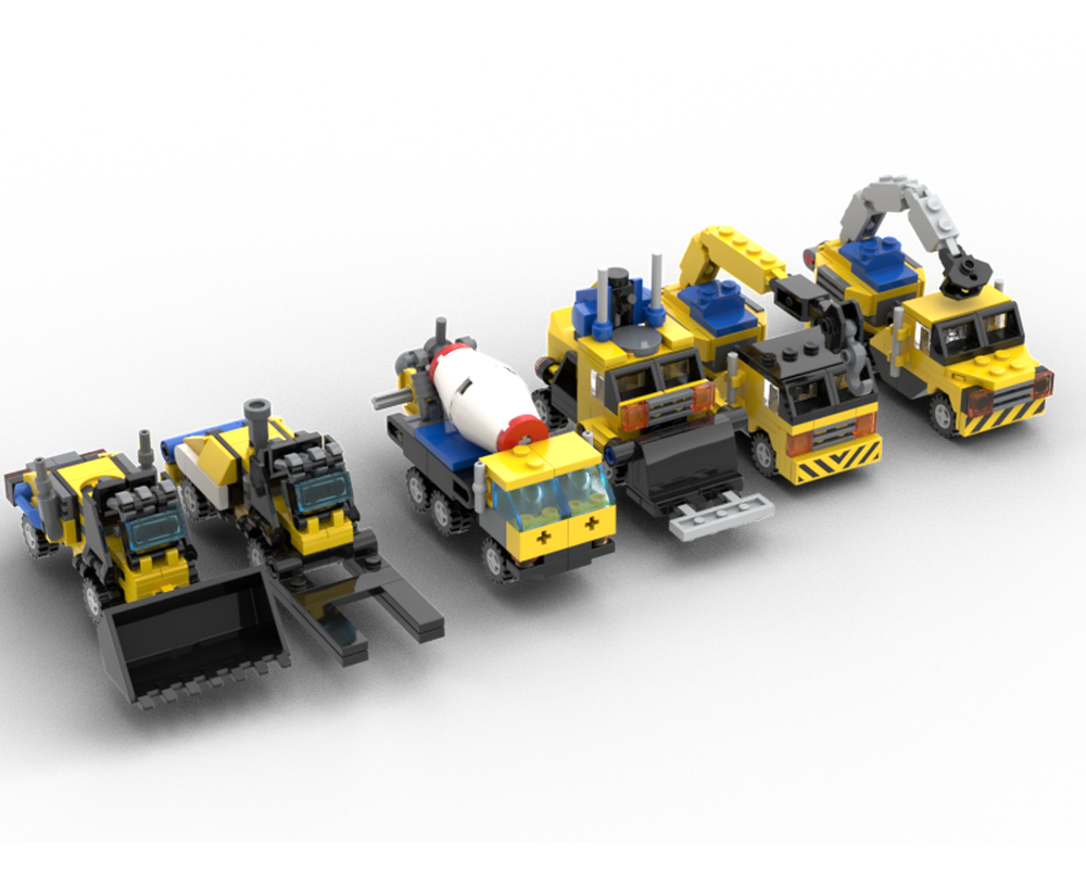 LEGO MOC 6 in 1 Construction Robot with vehicles by KMMA1978 ...