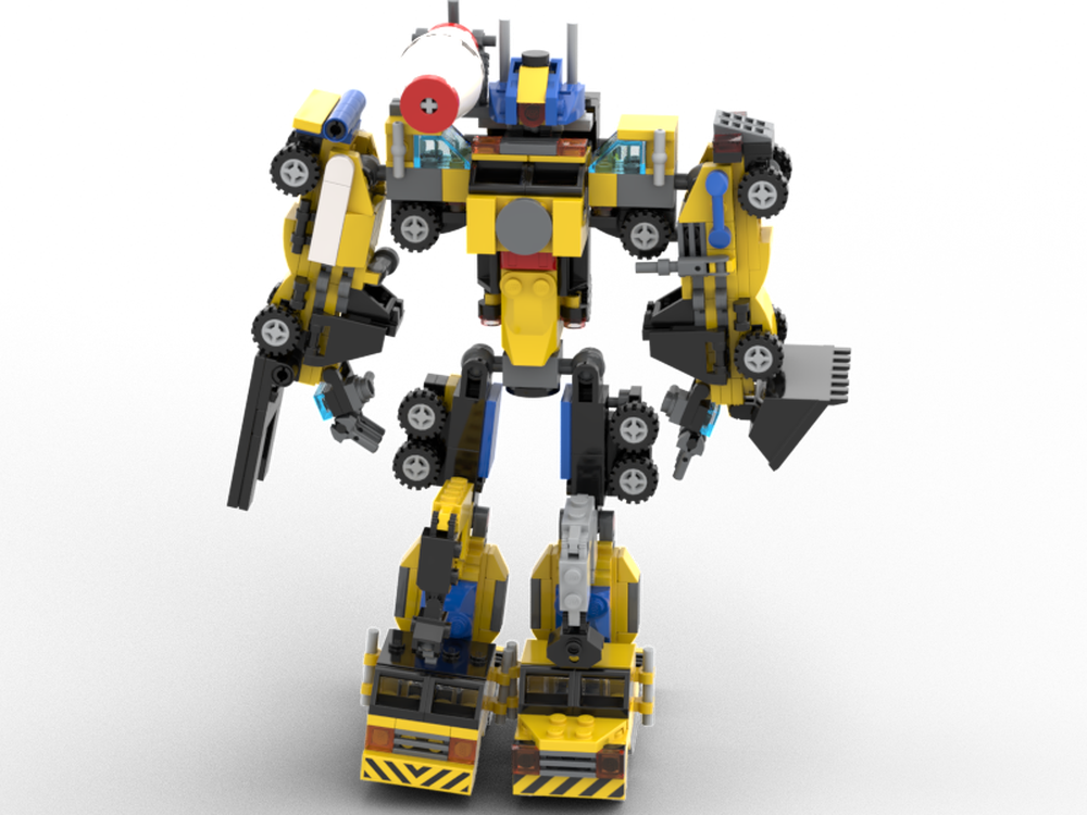 LEGO MOC 6 in 1 Construction Robot with vehicles by KMMA1978 ...