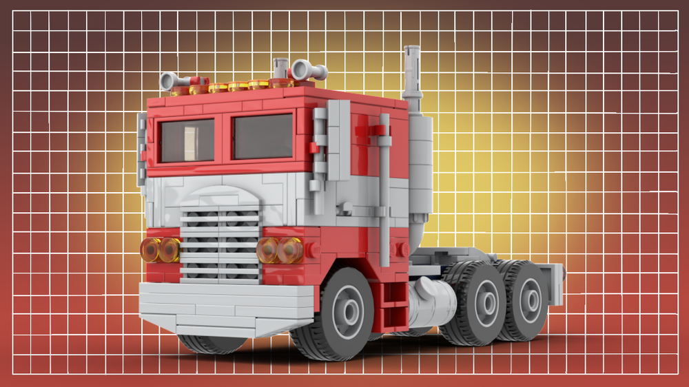 LEGO MOC Optimus prime Freightliner FL86 truck by Gimblegorp ...