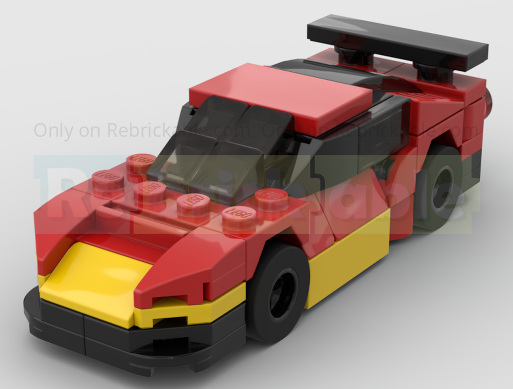 LEGO MOC-222412 Ferrrari 488 GTE Racing Car - Half Speed Champions ...