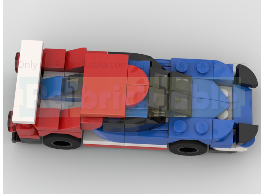 LEGO MOC Ford GTLM GTE Racing Car - Half Speed Champions Scale by Andy ...