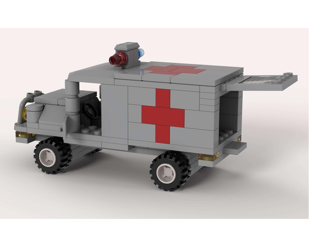 LEGO MOC WW2 Ambulance Truck by Irlandets | Rebrickable - Build with LEGO