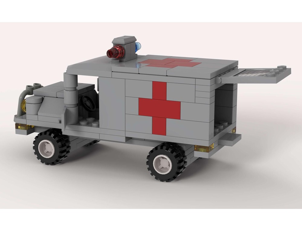 LEGO MOC WW2 Ambulance Truck by Irlandets | Rebrickable - Build with LEGO