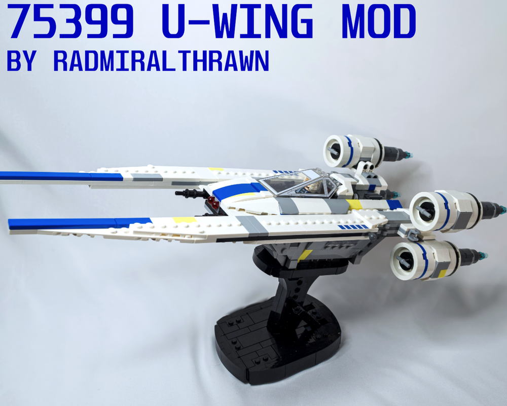 LEGO MOC-222449 3 Passenger U Wing 75399 MOD with No Extra Parts! by ...