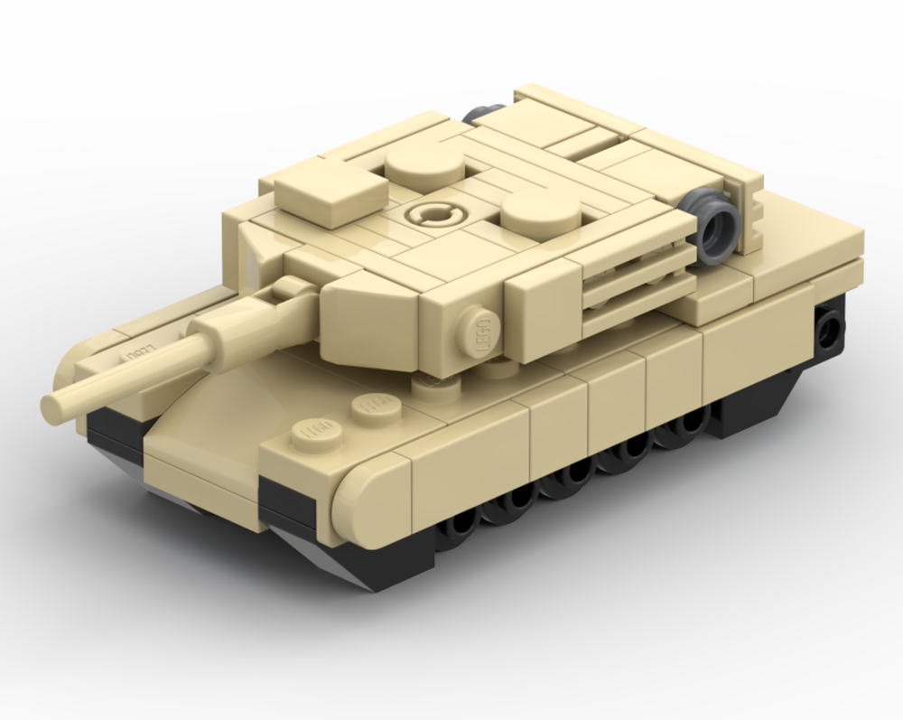 LEGO MOC M1A2 Abrams MBT – Micro Scale by MadMaxStudios | Rebrickable ...