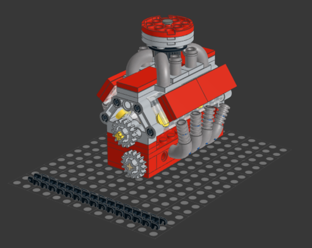 LEGO MOC Chevrolet 632 Crate Engine by LazyChicken406 | Rebrickable ...