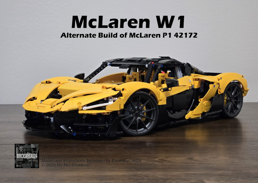 LEGO MOC-222472 42172 McLaren W1 by BricksByCas24 | Rebrickable - Build ...