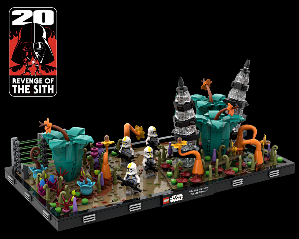 LEGO MOC Battle on Felucia Diorama by Tubi_Rock_V | Rebrickable - Build ...