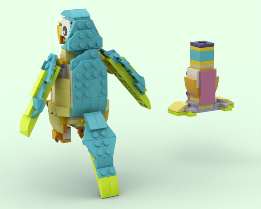 LEGO MOC 40527 Emerald Parrot by Legoivo | Rebrickable - Build with LEGO
