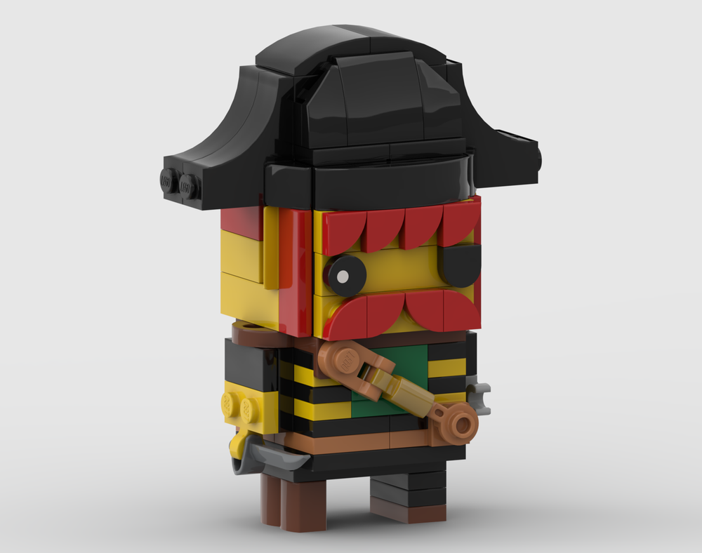 LEGO MOC Captain Redbeard Brickheadz by thrulego | Rebrickable - Build ...
