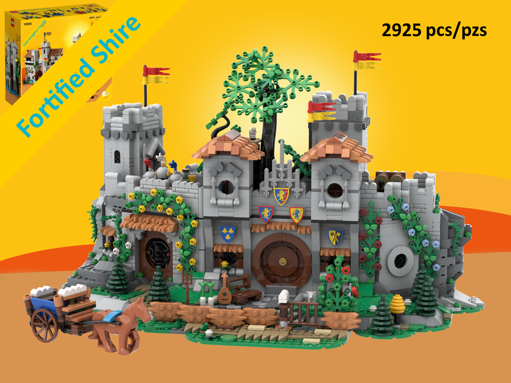 LEGO MOC Fortified Shire - 10305 Lion Knights' Castle Alternative Build ...