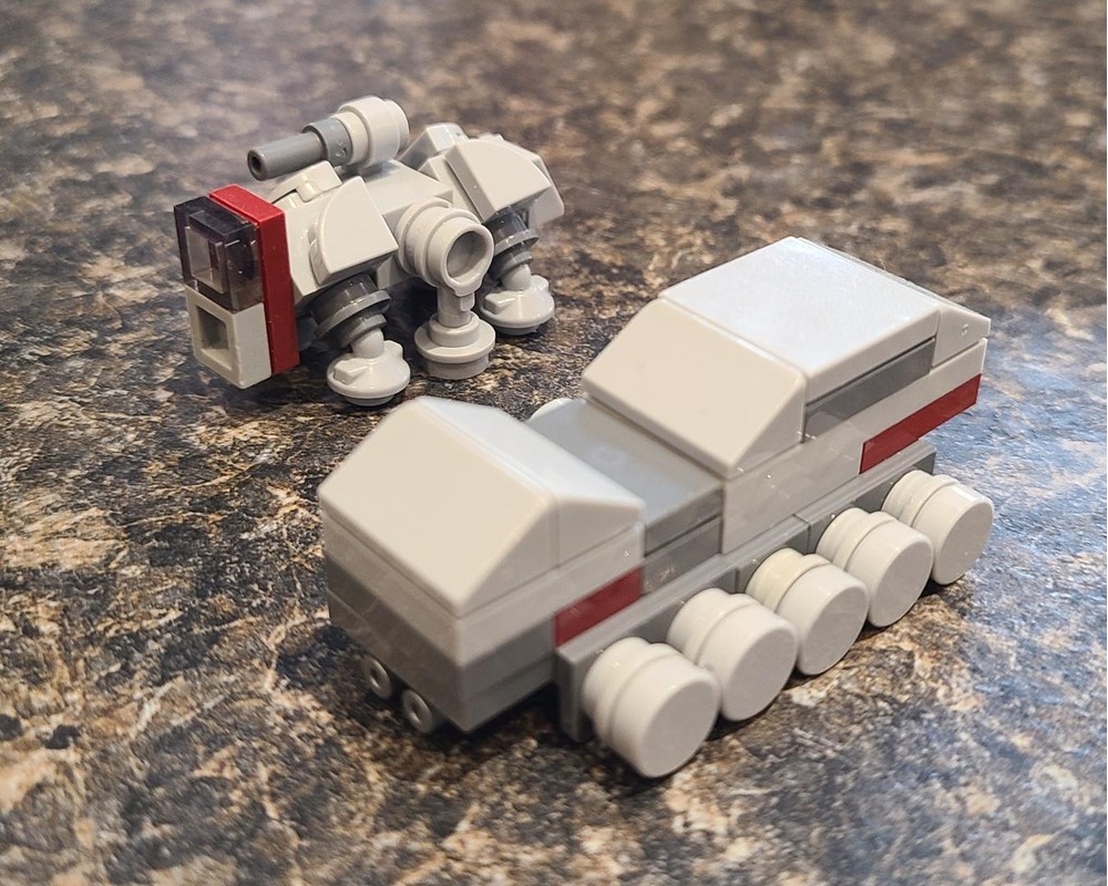 LEGO MOC Microscale AT-TE by Rossco311 | Rebrickable - Build with LEGO