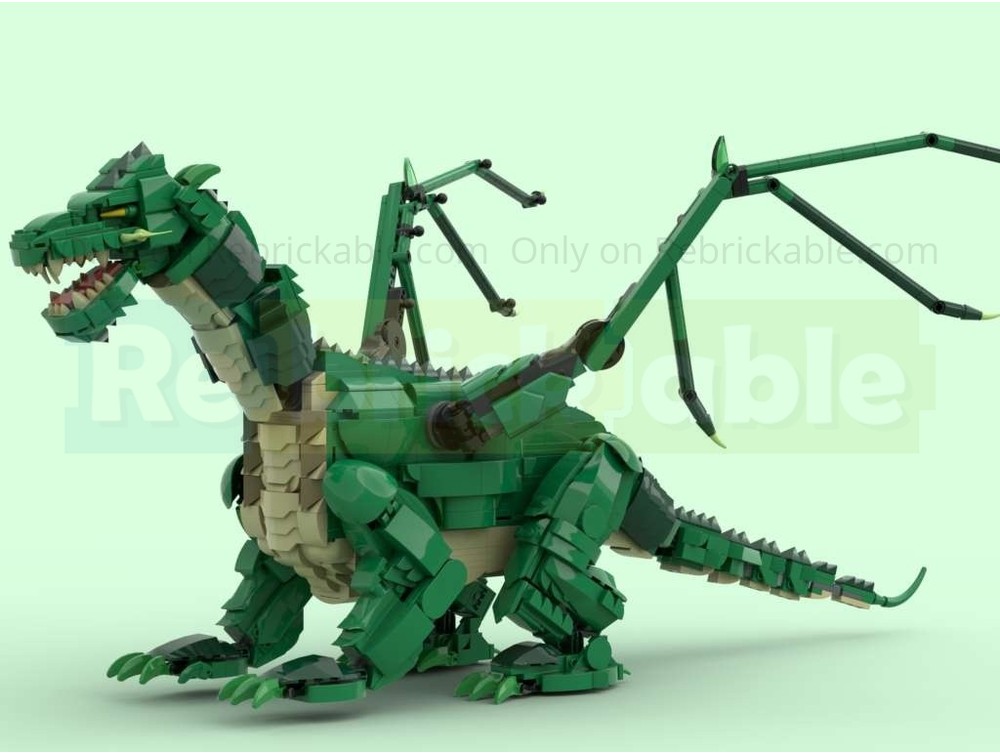 LEGO MOC-222584 Green Dragon (Chlorine Gas) by Phoenix_bricks ...