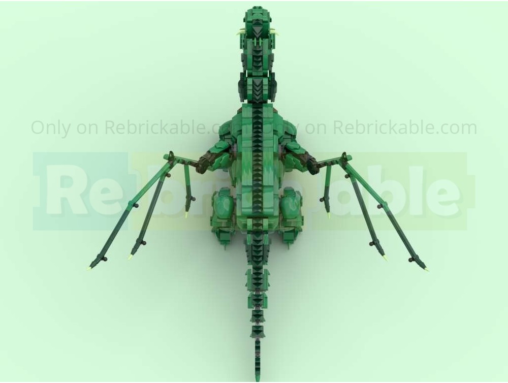 LEGO MOC-222584 Green Dragon (Chlorine Gas) by Phoenix_bricks ...