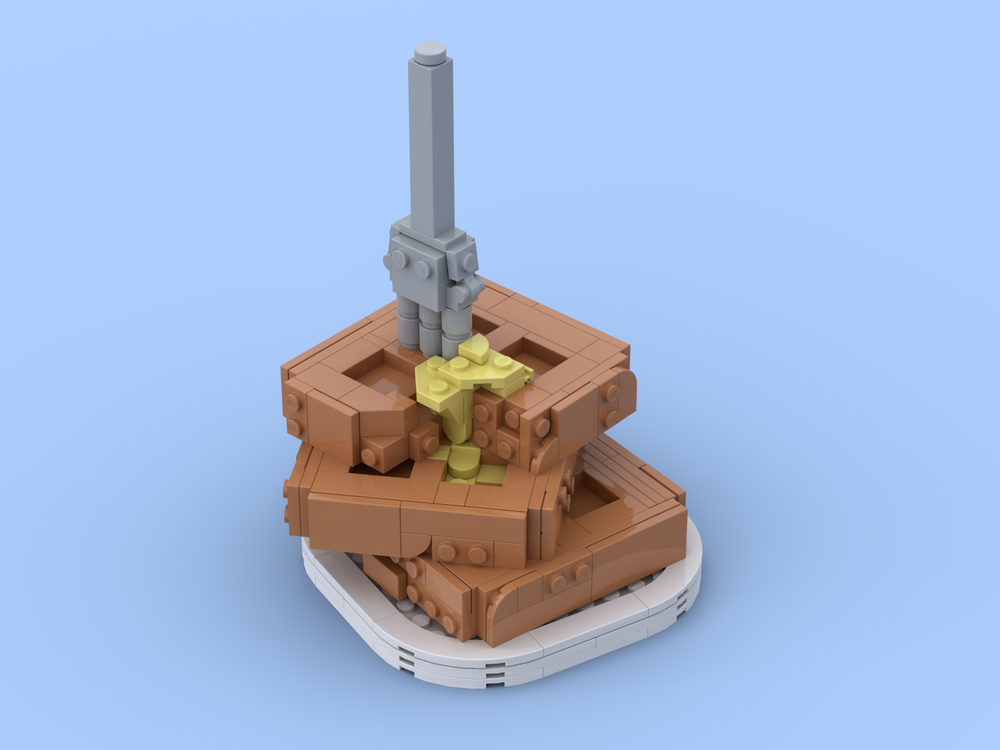 LEGO MOC Waffles by Penguins and plastic | Rebrickable - Build with LEGO