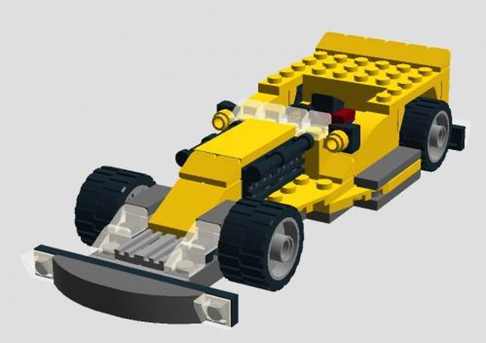 LEGO MOC Yellow Roadster by kfr | Rebrickable - Build with LEGO