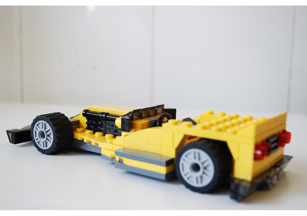 Lego Moc Yellow Roadster By Kfr Rebrickable Build With Lego
