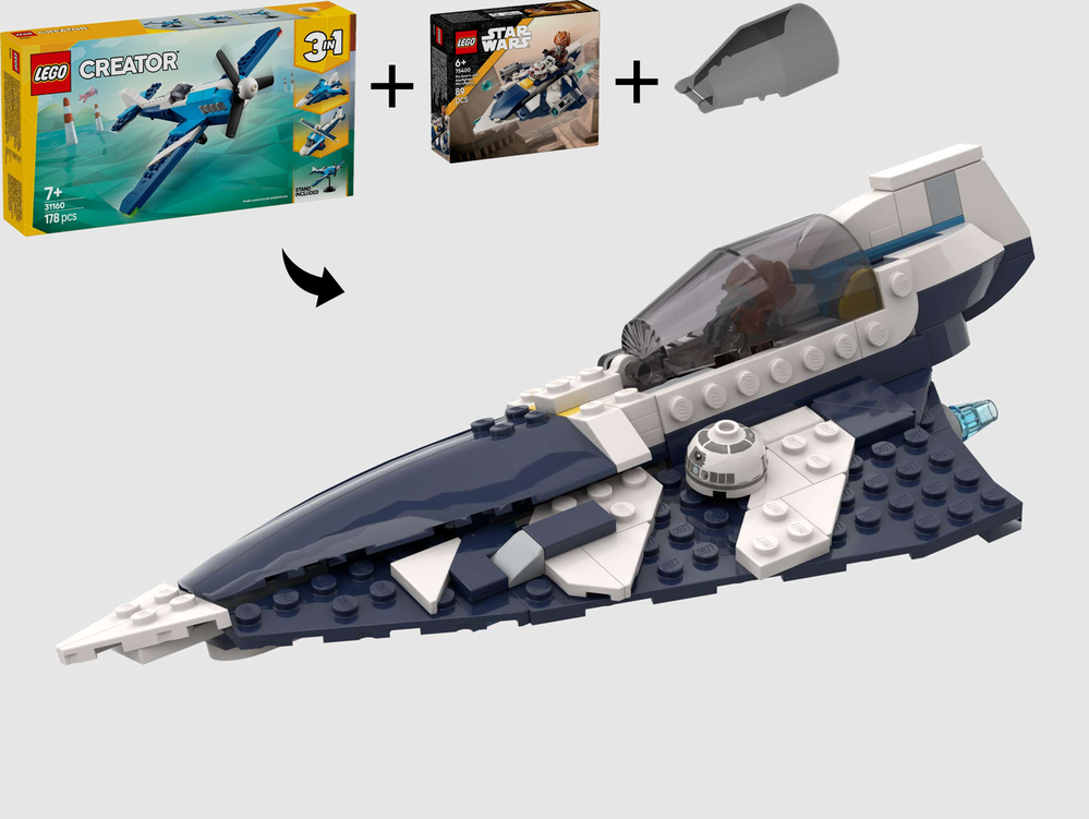LEGO MOC Plo Koon's Delta 7 Starfighter - Alternate Build of 75400 ...