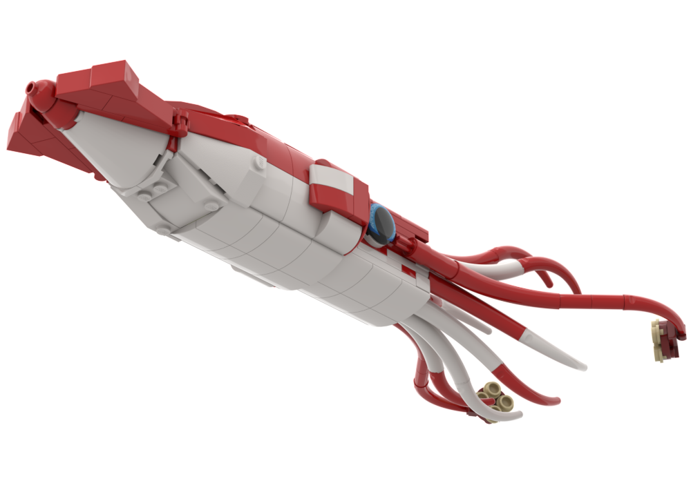 LEGO MOC Giant Squid (Architeuthis dux) by OrchardBuilds | Rebrickable ...