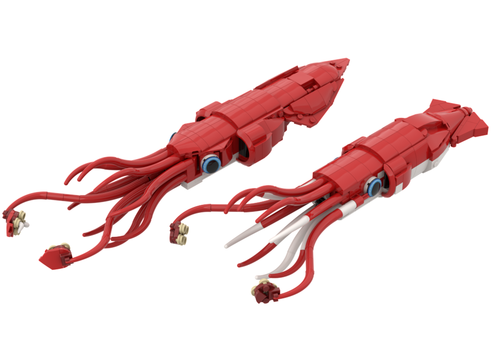 LEGO MOC Giant Squid (Architeuthis dux) by OrchardBuilds | Rebrickable ...