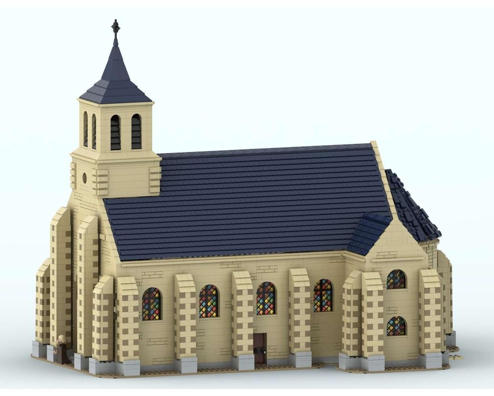 LEGO MOC Church of La Daguenière by rorix | Rebrickable - Build with LEGO