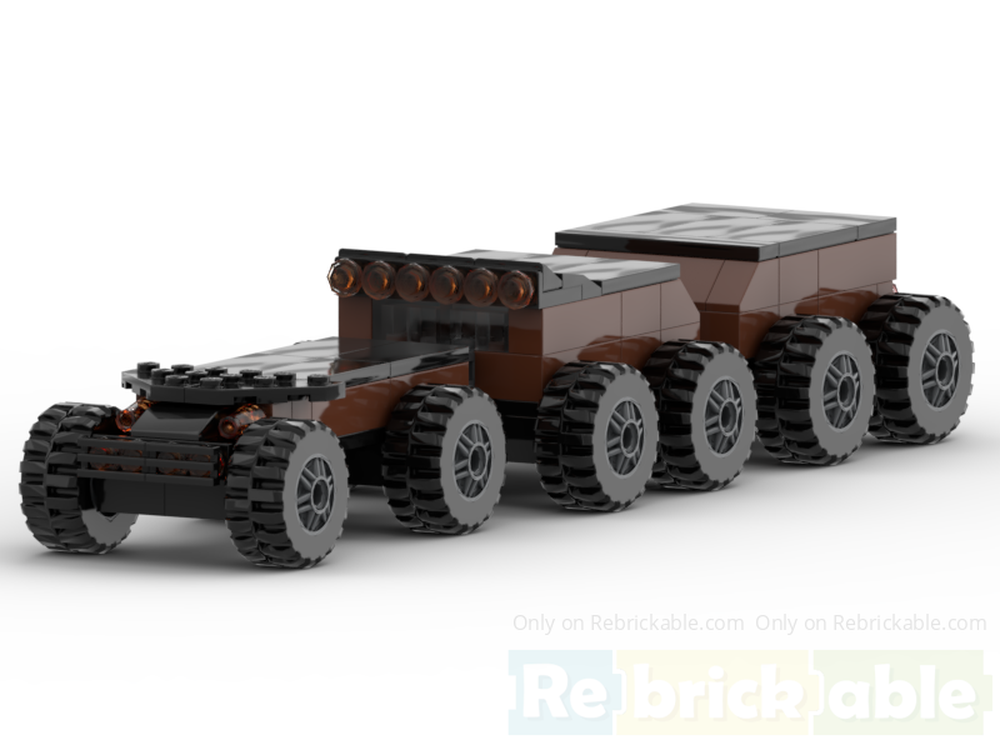 LEGO MOC Bending car custom offroad by Creative B | Rebrickable - Build ...