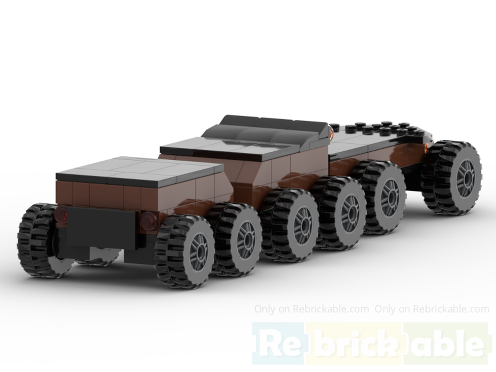 LEGO MOC Bending car custom offroad by Creative B | Rebrickable - Build ...