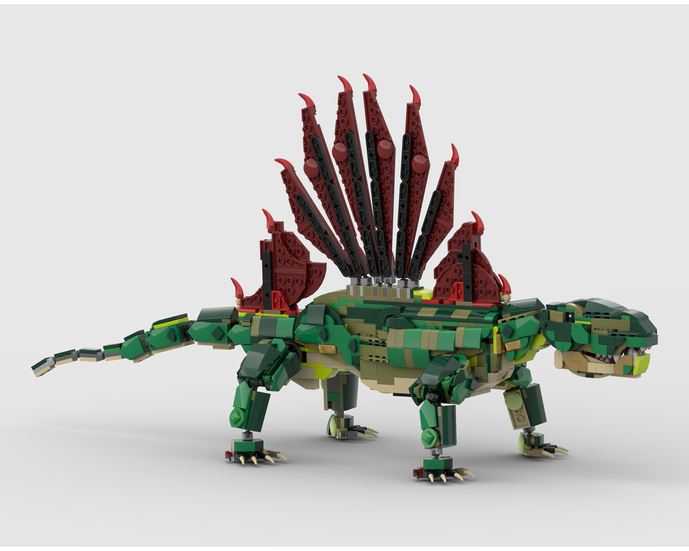 LEGO MOC Dimetrodon Grandis by KarateKarnt | Rebrickable - Build with LEGO