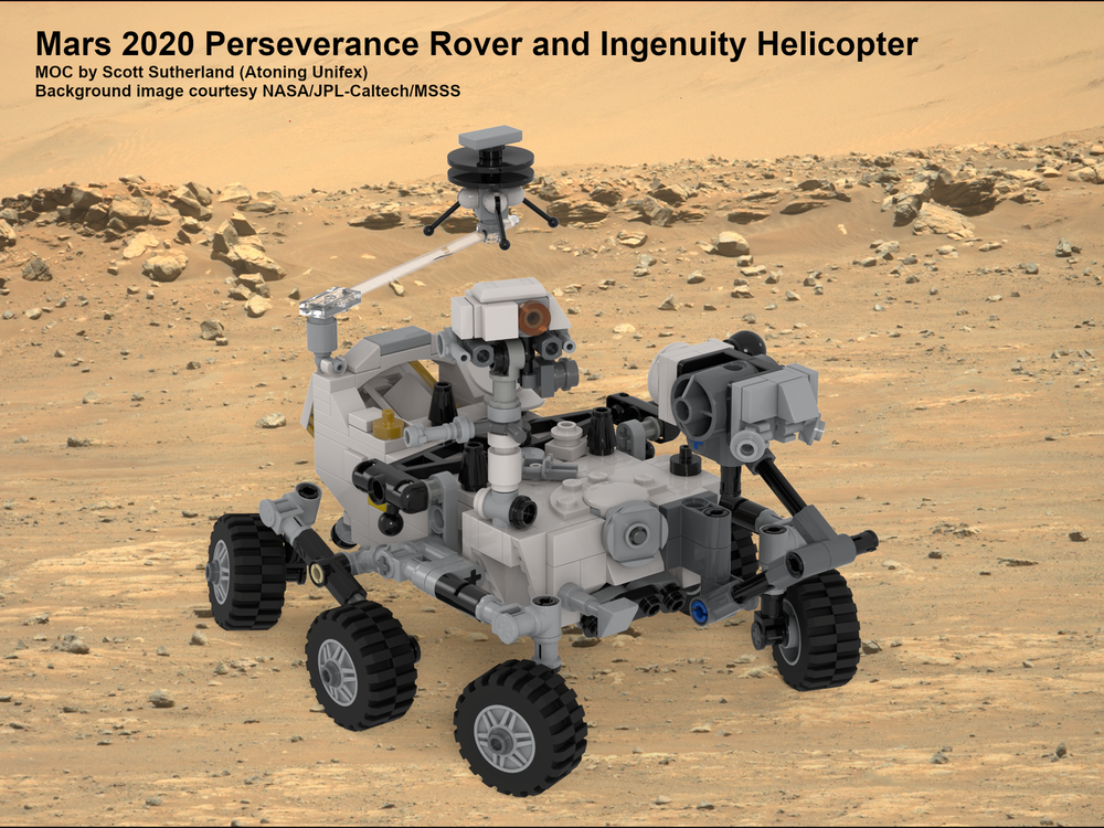 LEGO MOC-222668 Mars2020 Perseverance Rover and Ingenuity Helicopter by ...