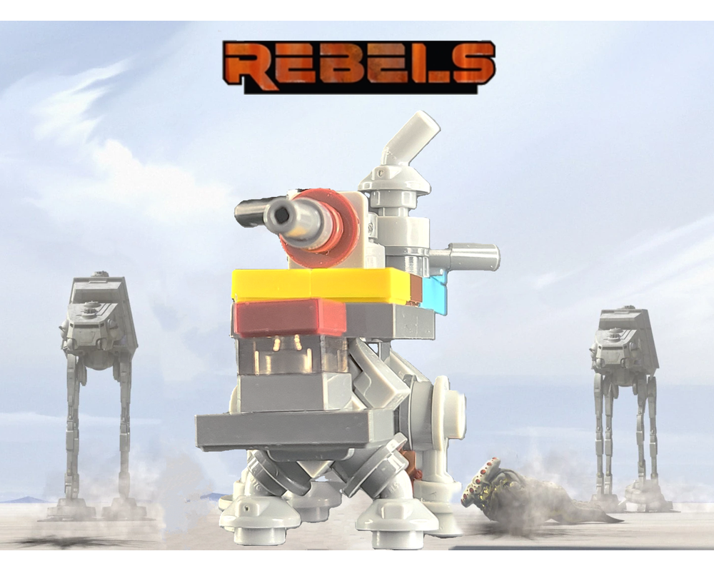 LEGO MOC Microscale Rex's AT-TE from Rebels by Rossco311 | Rebrickable ...