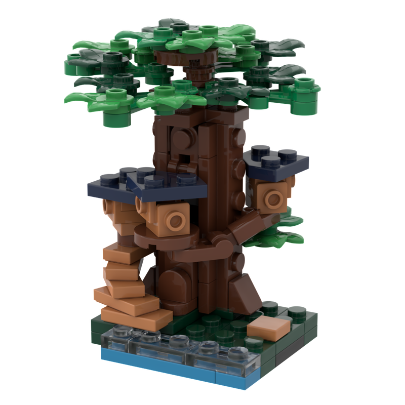 LEGO MOC-222717 Mini tree house by pinplateclip | Rebrickable - Build ...