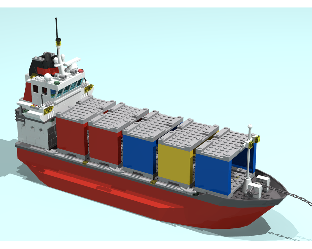 LEGO MOC Container Ship by NottaCadmonkey | Rebrickable - Build with LEGO
