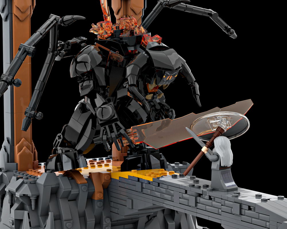 LEGO MOC The Balrog v/s Gandalf the Grey by Tubi_Rock_V | Rebrickable - Build with LEGO