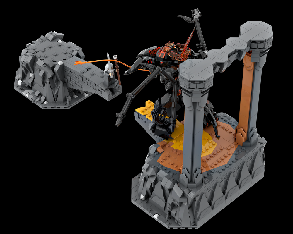 LEGO MOC The Balrog v/s Gandalf the Grey by Tubi_Rock_V | Rebrickable - Build with LEGO