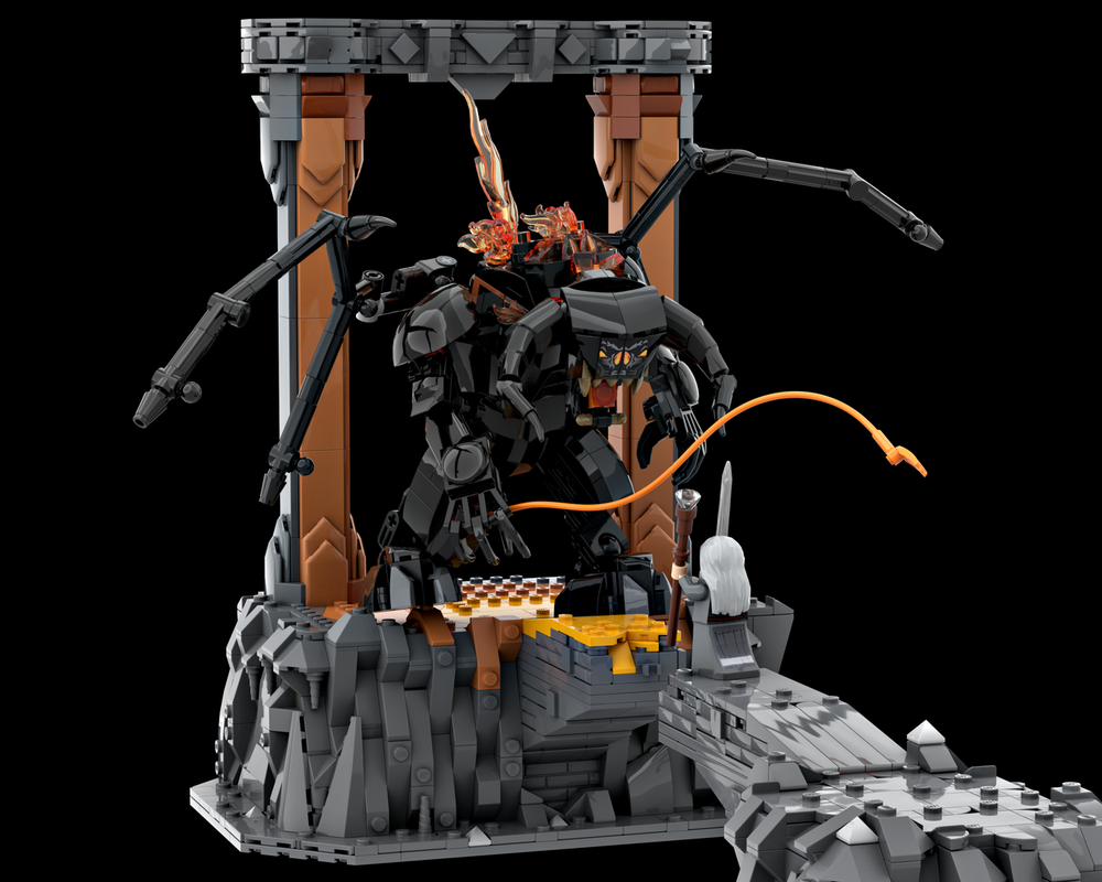LEGO MOC The Balrog v/s Gandalf the Grey by Tubi_Rock_V | Rebrickable - Build with LEGO