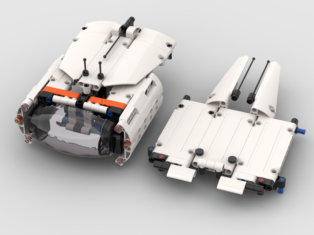 LEGO MOC 42181 VTOL Alternate cockpit frame and hatch by Selinix ...