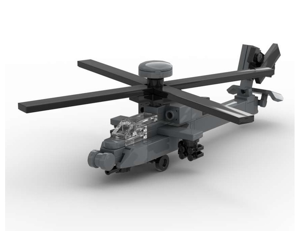 LEGO MOC AH-64 Apache (1/110 scale) by Vincent W | Rebrickable - Build ...