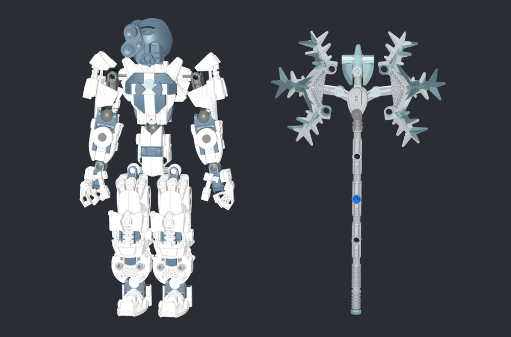 LEGO MOC Matoro, Beloved Toa of Ice by Kuba_MOCs | Rebrickable - Build ...