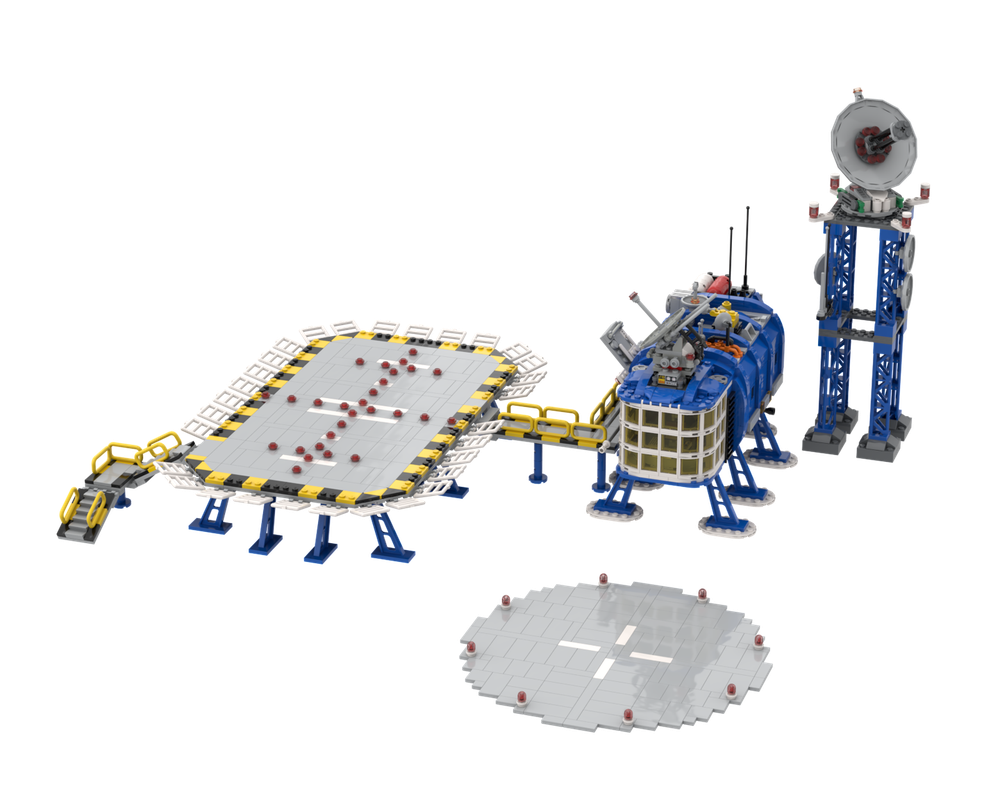 LEGO MOC Landing platform by APnForge | Rebrickable - Build with LEGO