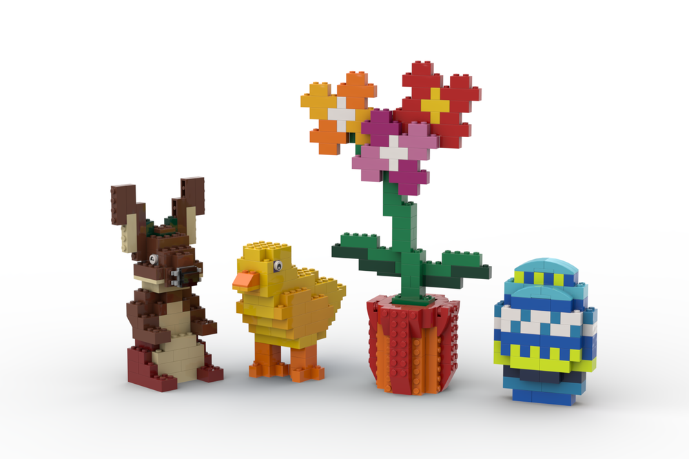 LEGO MOC 10697 Easter Decorations by Nequmodiva | Rebrickable - Build ...