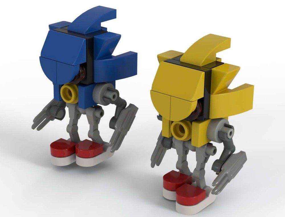 LEGO MOC-222828 Minifigure size Metal Sonic and Super Metal Sonic by ...