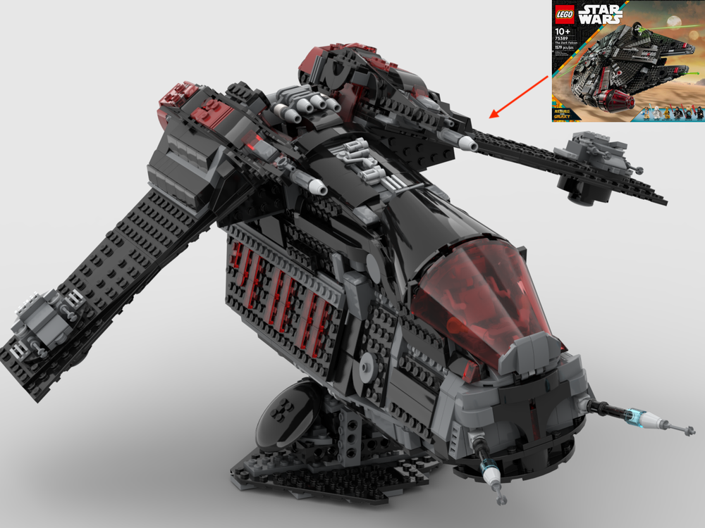 LEGO MOC The Dark Falcon LAATi by cjlouis | Rebrickable - Build with LEGO